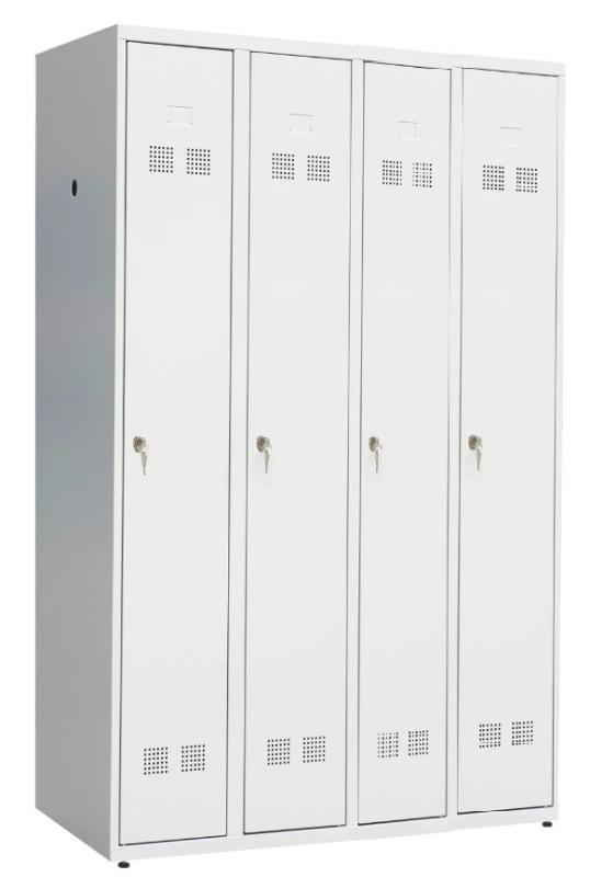 Viertüriger Spind mit Sockel